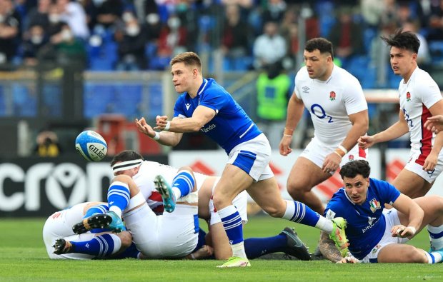 George at the double as Azzurri routed in Rome | Ultimate Rugby Players ...