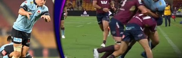 Jack Grant finishes skilful NSW Waratahs try vs Queensland Reds ...