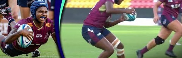 Epic dummy pass from Renae Nona to score Queensland Reds try | Ultimate ...