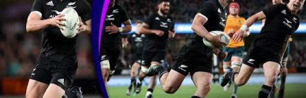 Will Jordan shows off his speed to score in Bledisloe Two 2022 ...