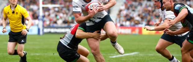 Olly Hartley scores his second try of the season for Saracens ...