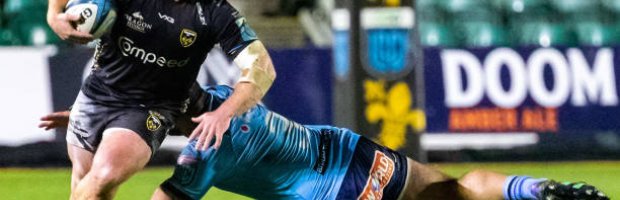 Bradley Roberts scores Dragons first try of the match | Ultimate Rugby ...