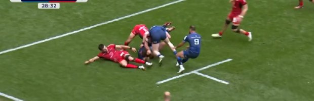 WATCH | Dupont with a try saving turnover on Sheehan | Ultimate Rugby ...