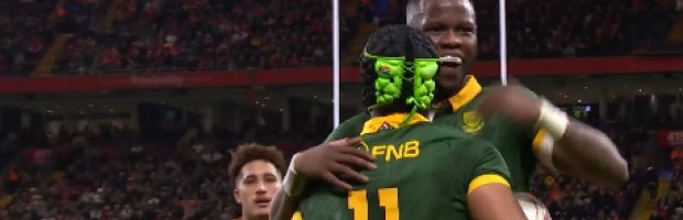 Springboks score 3rd try after 18min | Ultimate Rugby Players, News ...