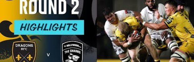 URC Highlights Round 2 | Dragons RFC v Sharks | Ultimate Rugby Players ...